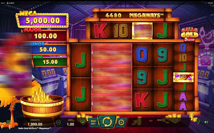 Gallo Gold Bruno's Megaways | Monster Casino